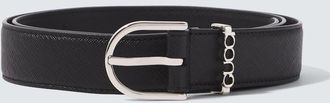 Gucci G&uuml;rtel Gucci Script aus Leder