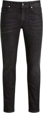 Re-hash Jean slim Rubens-30 en coton m&eacute;lang&eacute;