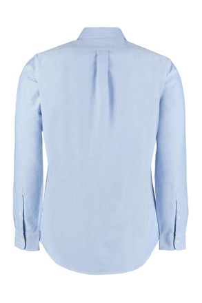 Polo Ralph Lauren Mens Shirt Button-Down Collar Blue Cotton