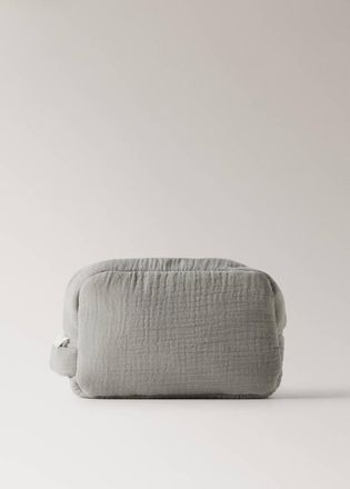 Mango Trousse de toilette enfant en gaze de coton marron moyen - Home - Taille unique - MANGO HOME