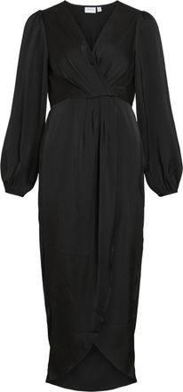 Vila Viravenna L/S V-Neck Wrap Dress -Noos/Dc