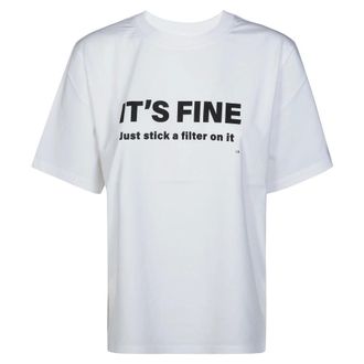 Victoria Beckham Femme, Tops, Blanc, Taille: 42 FR T Shirt Parlata