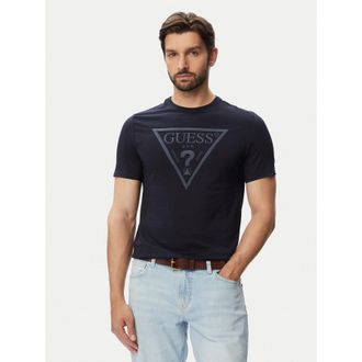 Guess T-Shirt M6YI71 K3745 Dunkelblau Slim Fit