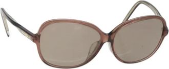 Gucci Pre-owned Plastique lunettes-de-soleil - Femme - Pre-owned - Brun - Taille: ONE Size