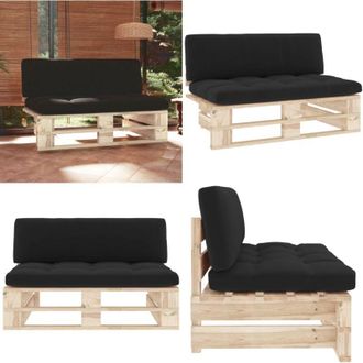 vidaXL Outdoor-Mittelsofa Paletten Impr&auml;gniertes Kiefernholz - Gartensorgsofa - Holzm&ouml;bel - Gartenlounge - Palettenm&ouml;bel - Esszimmertisch - Home & Living