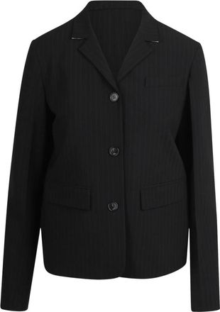 N&deg;21 Femme, Vestes, Noir, Taille: 44 FR Veste &agrave; Rayures Diplomatiques Crois&eacute;e Simple