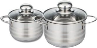 ELO 9802050 Kochtopf aus Edelstahl, Induktion, Kochtopf aus Edelstahl, 16 cm, Kochtopf aus Edelstahl, 16 und 20 cm