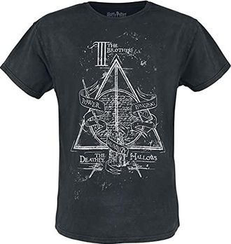 Harry Potter Les Reliques De La Mort Homme T-Shirt Manches Courtes Noir L