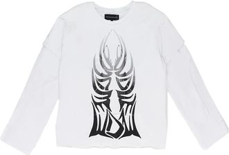 Who Decides War by Ev Bravado t-shirt Winged Gradient - Blanc