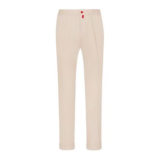 Kiton Beige Baumwoll-Jogginghose im Casual-Stil - - Trousers - Herren - Beige - W35