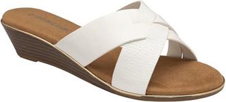 Dunlop Dunlop Diane Mules compens&eacute;es pour femme Tailles 36-42, blanc, 36 EU