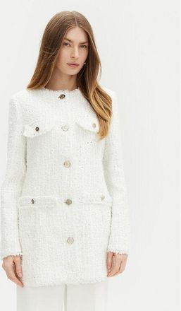 Guess Übergangsmantel W5RL20 WGVS2 Weiß Regular Fit