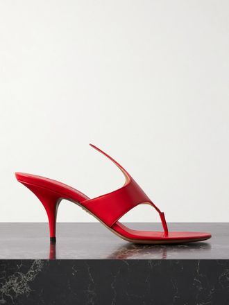 Ferragamo Sandales En Cuir Lyrai - Rouge