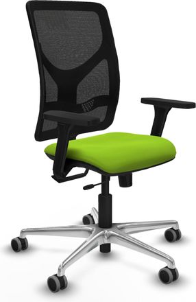 Piqueras y Crespo Gepolsterter B&uuml;rostuhl mit 3D-Armlehnen, h&ouml;henverstellbare Lendenwirbelst&uuml;tze, ausgestattet mit Syncro/Traslack und Schneideschaum, mit Rollen von 65 