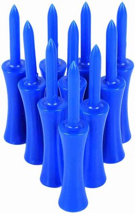 Generic Tees, Langlebig, Leicht, Reduzieren die Reibung f&uuml;r Golfer, 100 St&uuml;ck, Blauer Kunststoff, 68 Mm