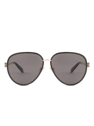 Bulgari lunettes de soleil Serpenti &agrave; monture pilote - Or