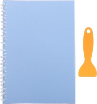 Lurrose Wiederverwendbares Stickerbuch: Aufbewahrungsbuch für Stickersammlungen - Blanko-trennpapier - Notizbuch im A5-Format mit Schaber