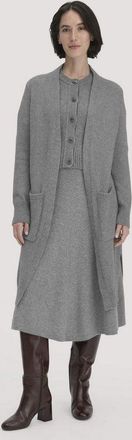 Hessnatur Strickjacke Relaxed aus Bio-Schurwolle mit Bio-Baumwolle (1-tlg)