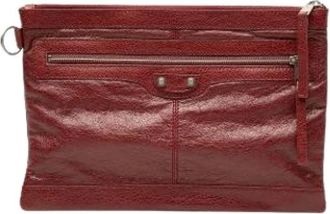 Balenciaga Sac pochette Pre-owned - Femme - Pre-owned - Rouge - Taille: ONE Size