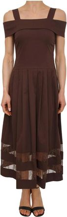 Blugirl Femme, Robes, Brun, Taille: 42 FR Melan Dress