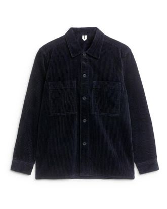 Arket Overshirt Aus Cord -Blau