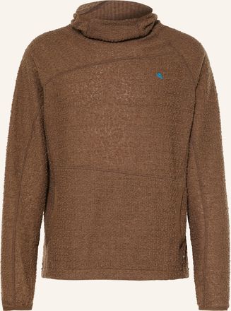 Kl&auml;ttermusen Fleece-Hoodie Gimle braun