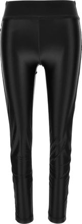 Versace Jeans Couture Femme, Pantalons, Noir, Taille: 38 FR Leggings logo su banda laterale