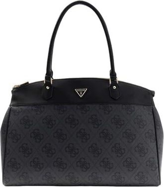 Guess sac &agrave; &eacute;paule sac de voyage Travel Deluxe Dome Tote Coal Logo gris fonc&eacute;