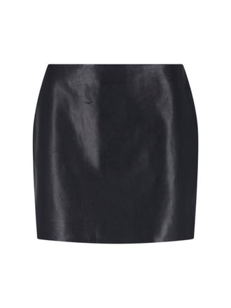 Balmain Minirock Aus Lammleder