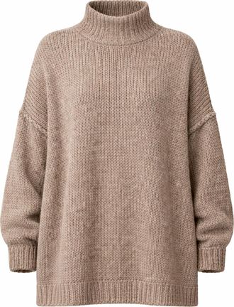 Worldclassca Oversizepullover Strickpullover Oversized mit Stehkragen