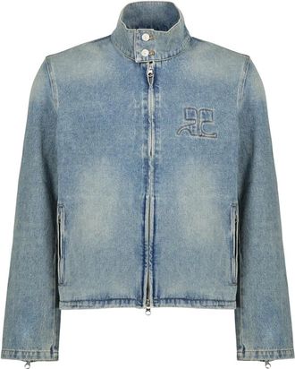 Courr&egrave;ges Homme, Vestes, Bleu, Taille: M City Shadow Denim Jacket