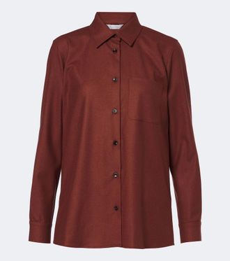 Max Mara Chemise en cachemire m&eacute;lang&eacute;