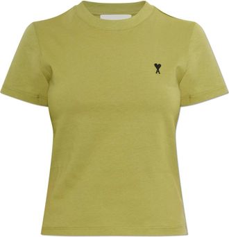 Ami Femme, Tops, Vert, Taille: 36 FR T-shirt De Coeur