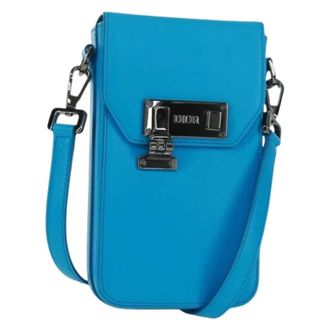 Dior Pre-owned Vintage Leder Schultertasche - - Pre-owned - Damen - Blau - ONE SIZE
