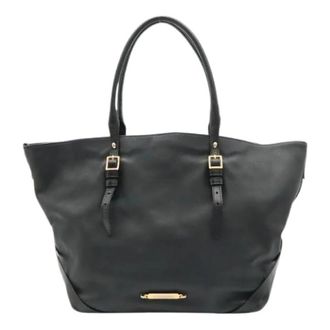 Burberry Pre-owned Leather Tote Bag - - Pre-owned - Damen - Schwarzk - ONE SIZE