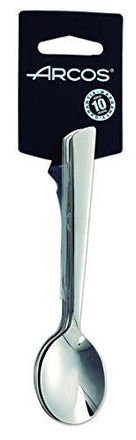 Arcos Serie Toscana - Kaffeel&ouml;ffel Set (6 l&ouml;ffel) - Monoblock aus einem St&uuml;ck Edelstahl 18/10 und 140 mm Farbe Silber