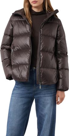 Comma Schimmernde Daunenjacke mit Stehkragen