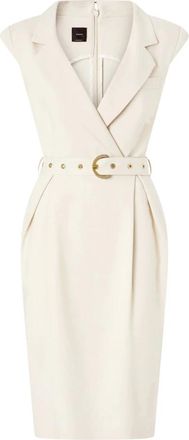 Pinko Pinko, Femme, Robes, Blanc, Taille: 38 FR Robe Midi Amadine