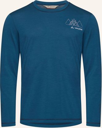 Vaude Funktionsshirt M Monviso Wool Ls T-Shirt blau
