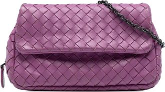 Bottega Veneta mini sac à bandoulière Intrecciato Expandable Chain Flap (2012-2025) - Violet