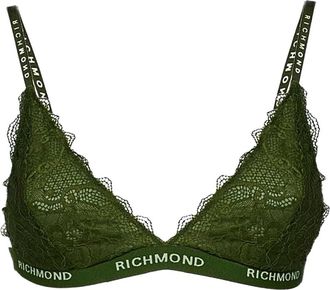 John Richmond Femme, Sous-v&ecirc;tements, Vert, Taille: 36 FR Soutien-gorge triangle en dentelle avec bande &eacute;lastique