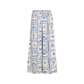 Object Pantalon large imprim&eacute; Vima