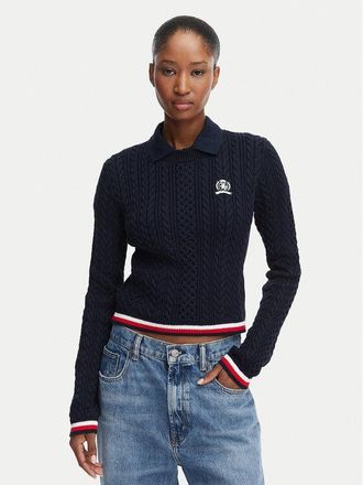 Tommy Jeans Pullover DW0DW22933 Dunkelblau Regular Fit