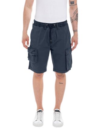 Replay Herren Cargo-Shorts mit Stretch, Blue 085 (Blau), 33W