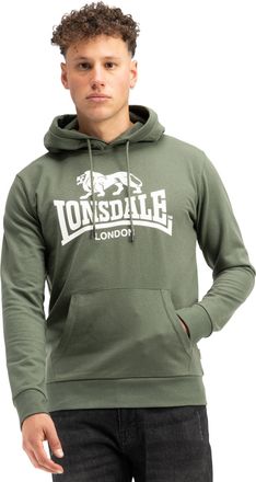 Lonsdale Herren Kapuzenpullover Fremington, Farbe:Green/White, Gr&ouml;&szlig;e:2XL