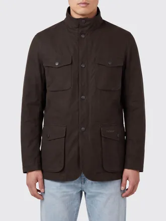 Barbour Winddichte Ogston Wachsjacke aus Baumwolle mit Stehkragen und aufgesetzten Taschen