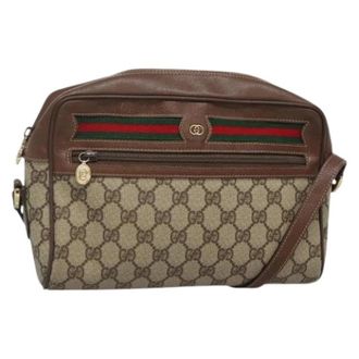 Gucci Pre-owned Leder Umh&auml;ngetasche - - Pre-owned - Damen - Beige - ONE SIZE