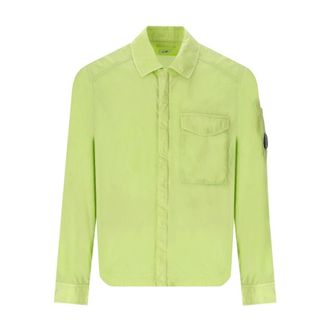 C.P. Company Chrome-R Tasche Wei&szlig; Birne Overshirt - - Jackets - Herren - Gr&uuml;n - M