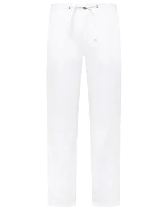 Tom Rusborg Leichte Leinenhose Jordi mit Dehnbund und Kordelzug in