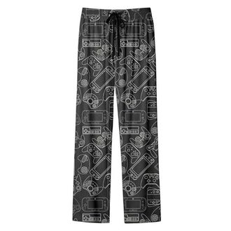 Generic Pantalon Style Jogging Femme Bootcut Enduit Rouge Survetement Carreau Huil&eacute; Ventre Tencel Fusel&eacute; &Eacute;vas&eacute;e Africain Vieux Punk Qualit&eacute; Fourre Boutons Leg